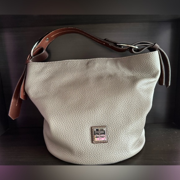 Dooney & Bourke | Bags | Dooneybourkeroundround Hobo Bag Grey Pebble ...